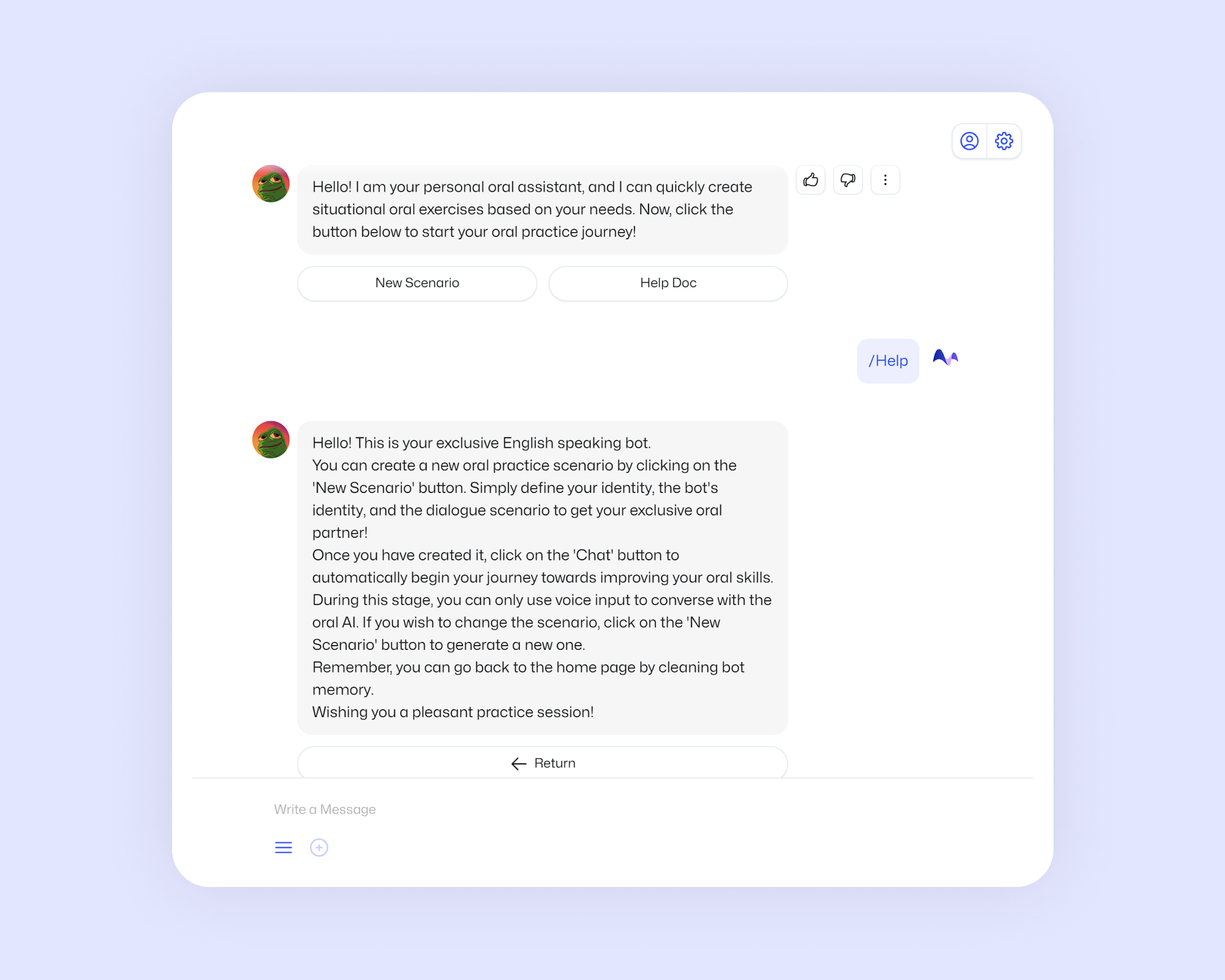 Pepe Talk: Immersive AI Language Learning Experience